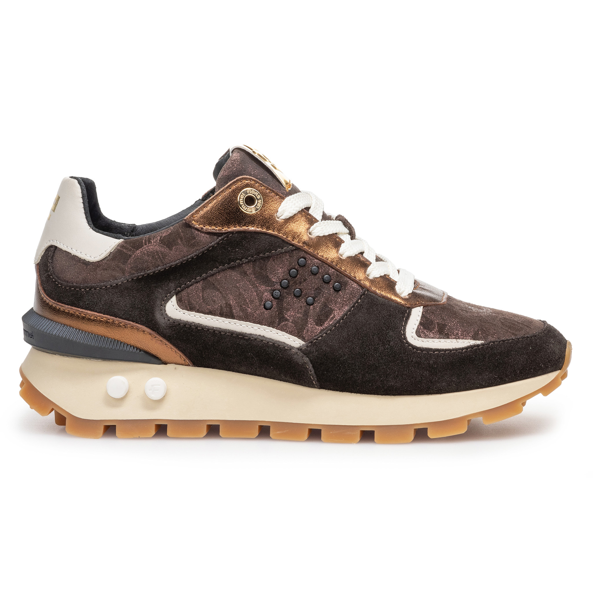 Floris van Bommel | Dames | Sneakers | Dark Brown (10084-21-01 ...