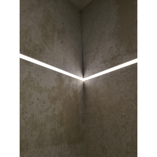 LED stuc profiel inclusief afdekking 2 meter 57mm x 11mm - STUC200 ...