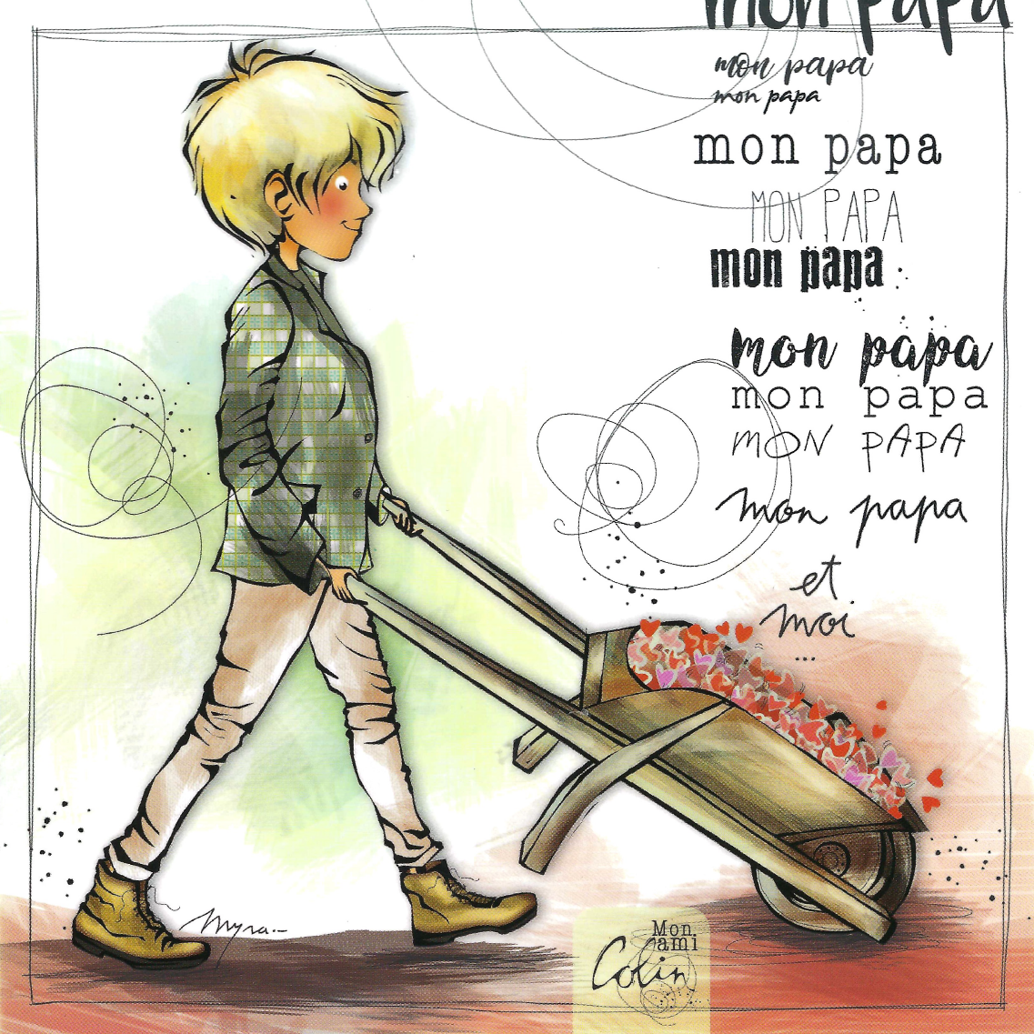 Carte postale "Mon papa" - La Touche d'Originalité