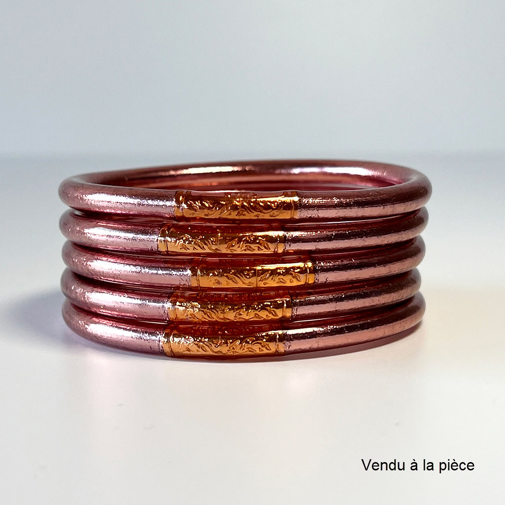 Jonc Bouddhiste Pink Gold & Gold - La Touche d'Originalité