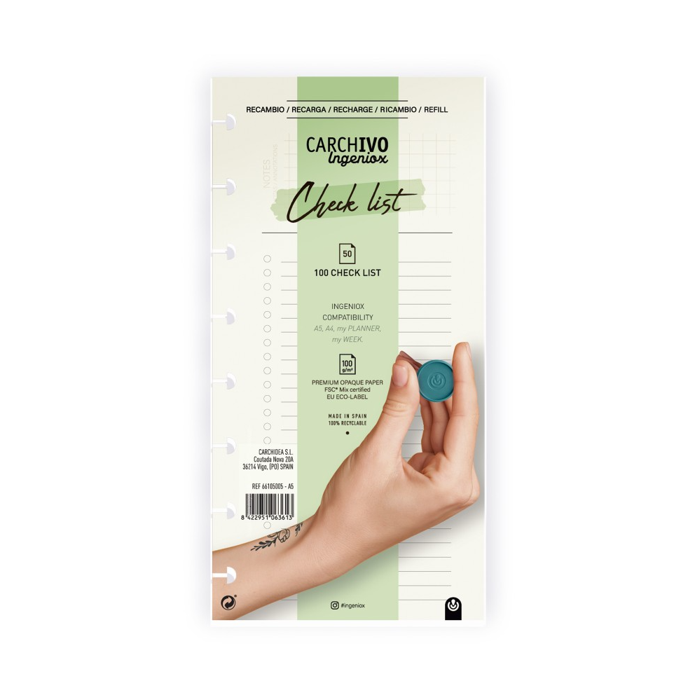 Recharge Checklist - La Touche d'Originalité