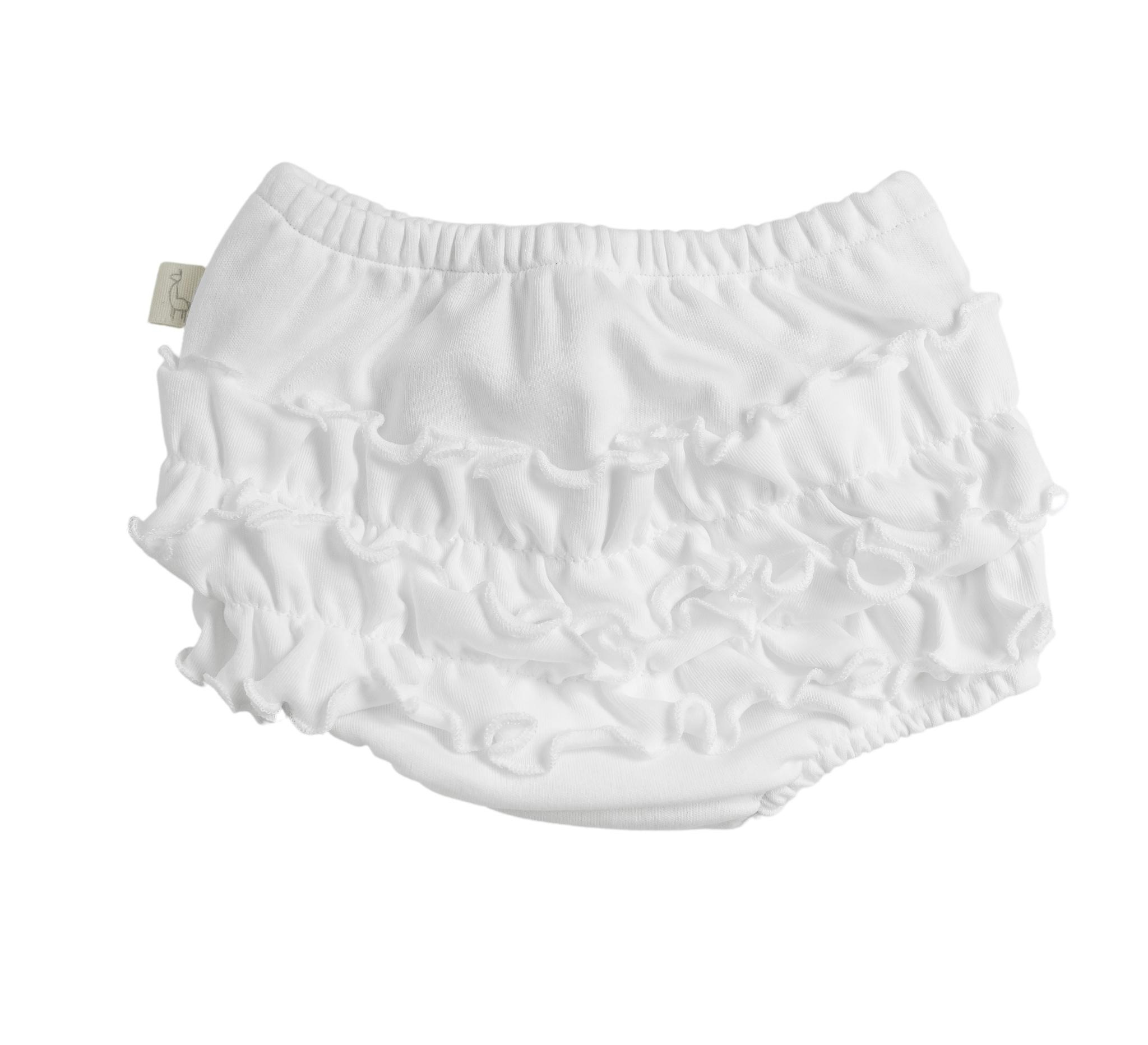 Baby Gi Baby Gi - Pamperbroekje Ruffles Wit - Jef & Jeanne