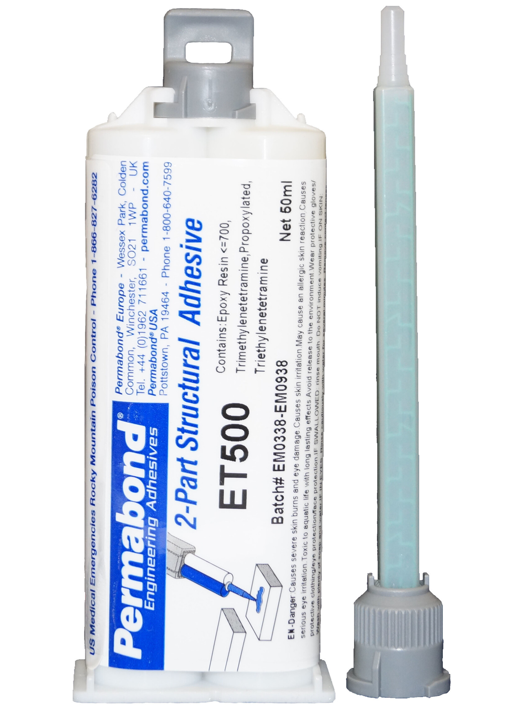 Permabond ET 500 25 ml + nozzle - Lijmenwinkel.nl