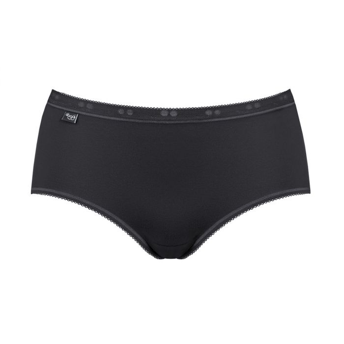 TRIUMPH / SLOGGI BASIC MIDI ZWART - Koning Bodyfashion