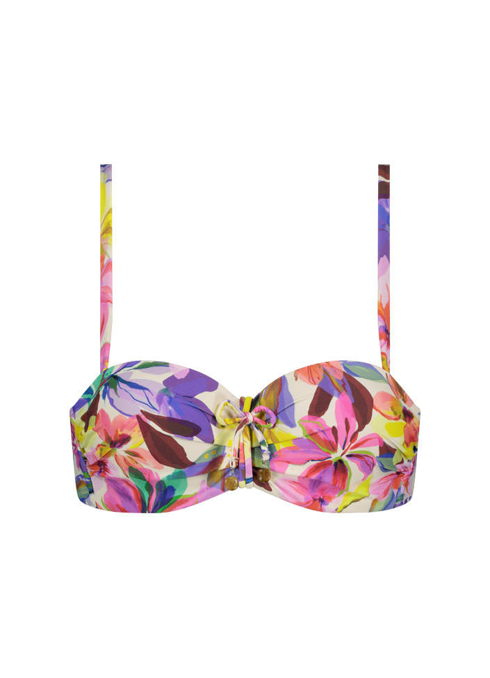 CYELL BANDEAU BIKINI TOP CSW117A515 FLUID FLOWERS ZOMER 2024 BADMODE ...