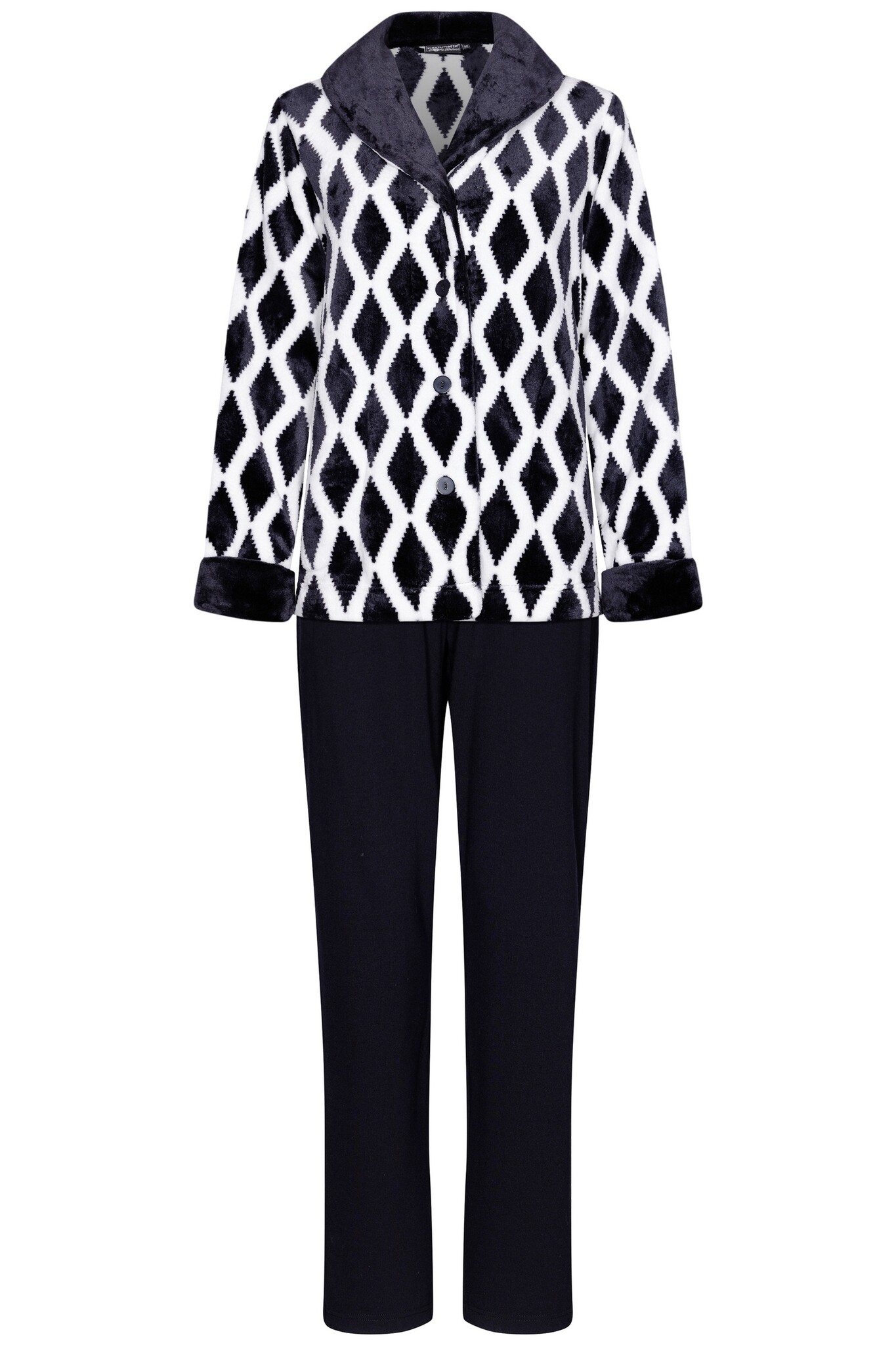 PASTUNETTE FLEECE HUISPAK 85242-350-6 999 ZWART WIT WINTER 2024 NACHT ...