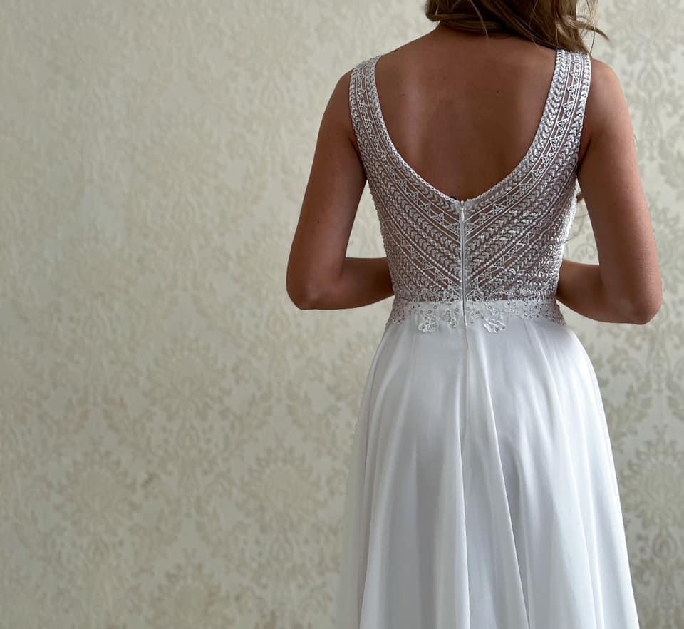 Long wedding dress Campari WHITE - Royal Fashion Queen