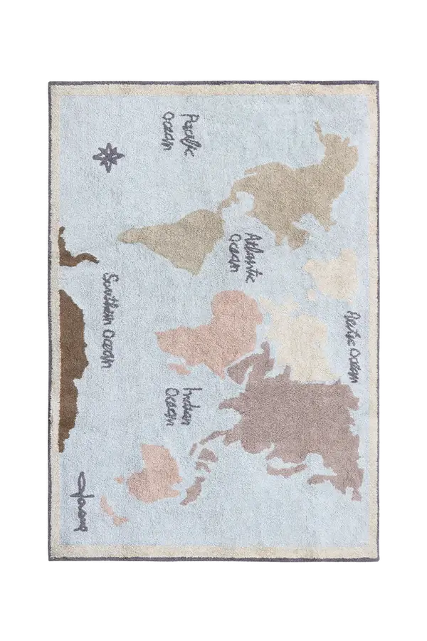 Washable Rug - Vintage Map - Couleur Locale Kids