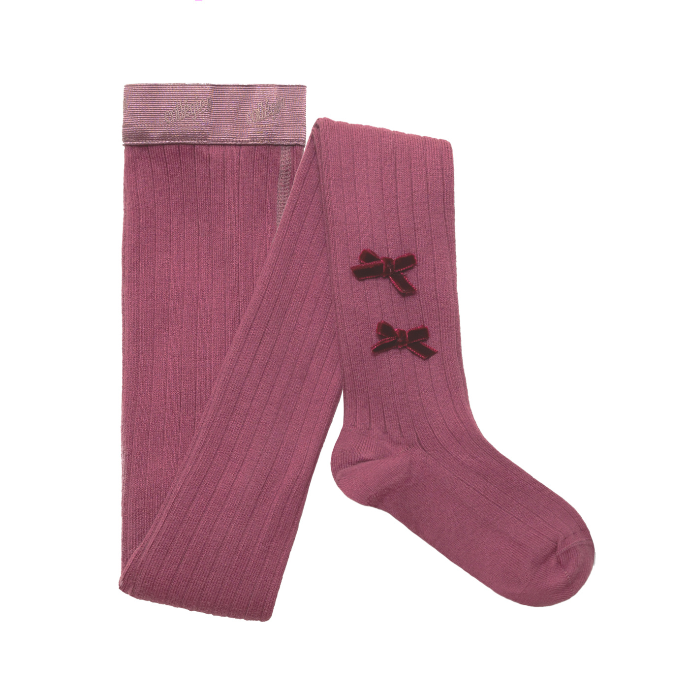 Capucine - Tights - Raisin Rose - Couleur Locale Kids