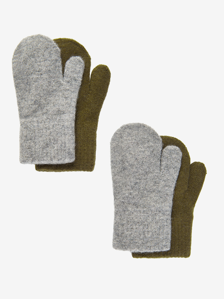Magic Mittens 2-pack - Military Olive - Couleur Locale Kids