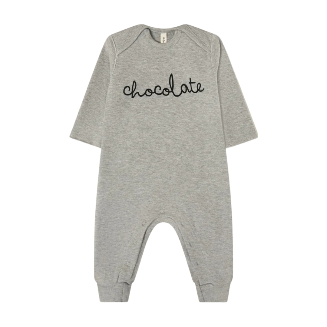 Grey Melange Chocolate Playsuit - Couleur Locale Kids