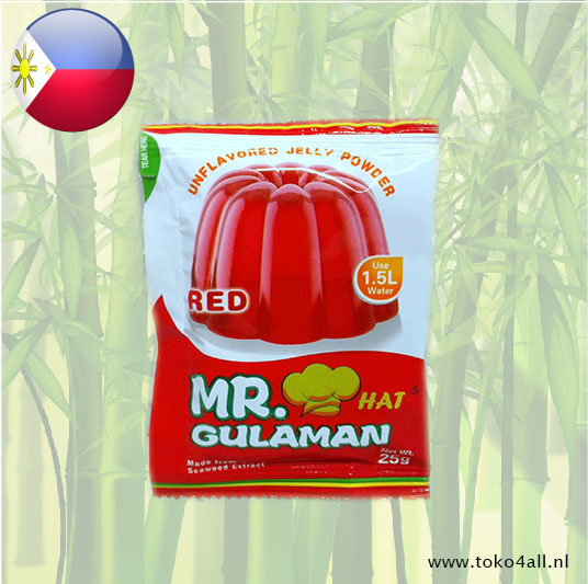 Gulaman Red Jelly Powder Mix 25 gr - Toko 4 All