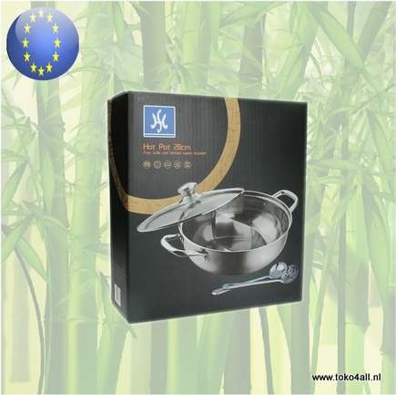 Hot Pot 2 compartments with lid 28 cm - Toko 4 All
