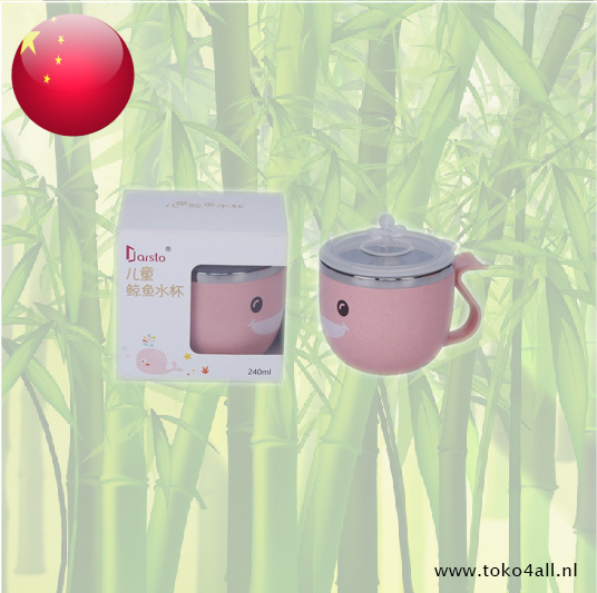 Children's whale cup Pink - Toko 4 All