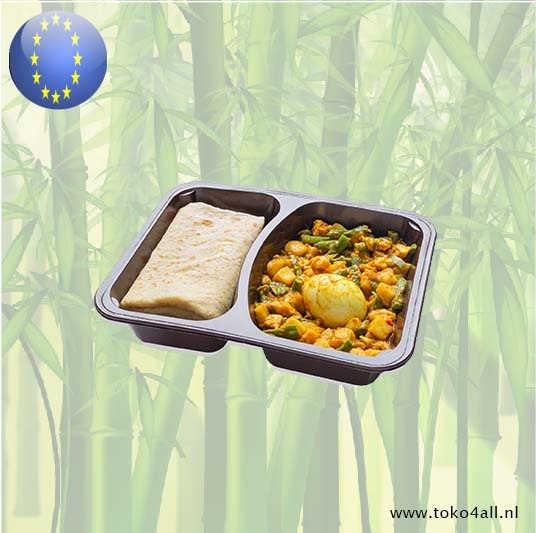 Surinamese Roti with chicken and egg - Toko 4 All