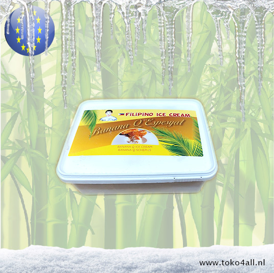 Banana Q Espesyal Filipino Ice Cream 1 ltr - Toko 4 All