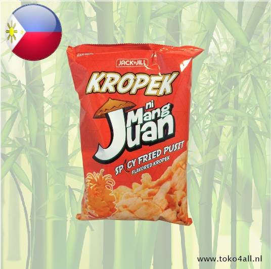 Kropek Spicy Fried Pusit Flavor Ni Mang Juan 80 gr - Toko 4 All