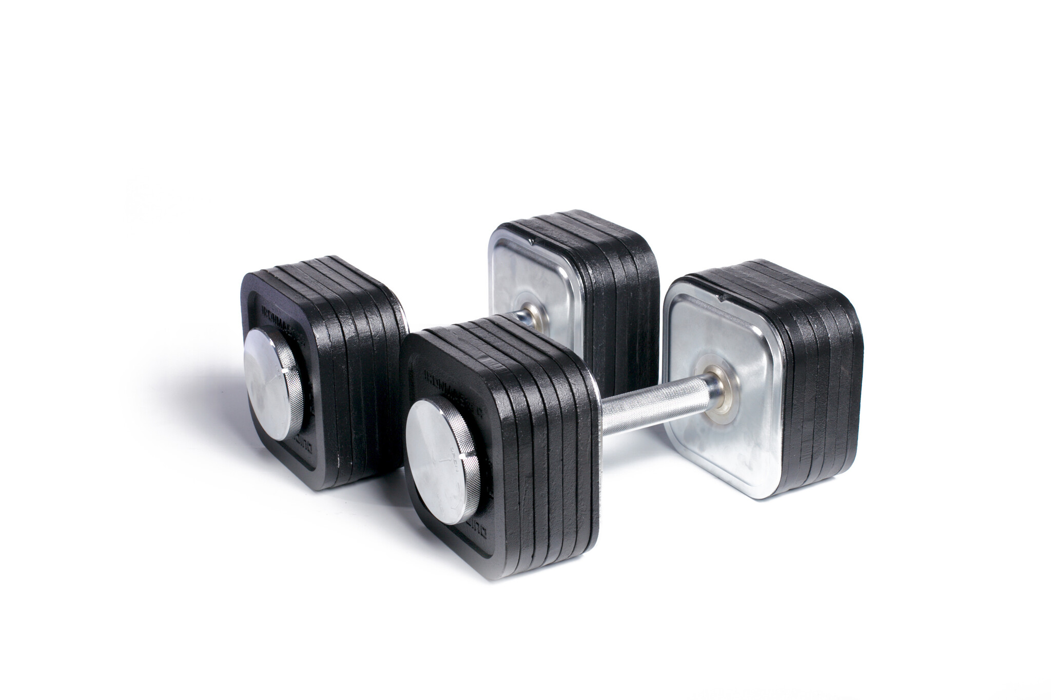 Ironmaster Quick-Lock Adjustable Dumbbell Set - Including Rack - 34 kg ...