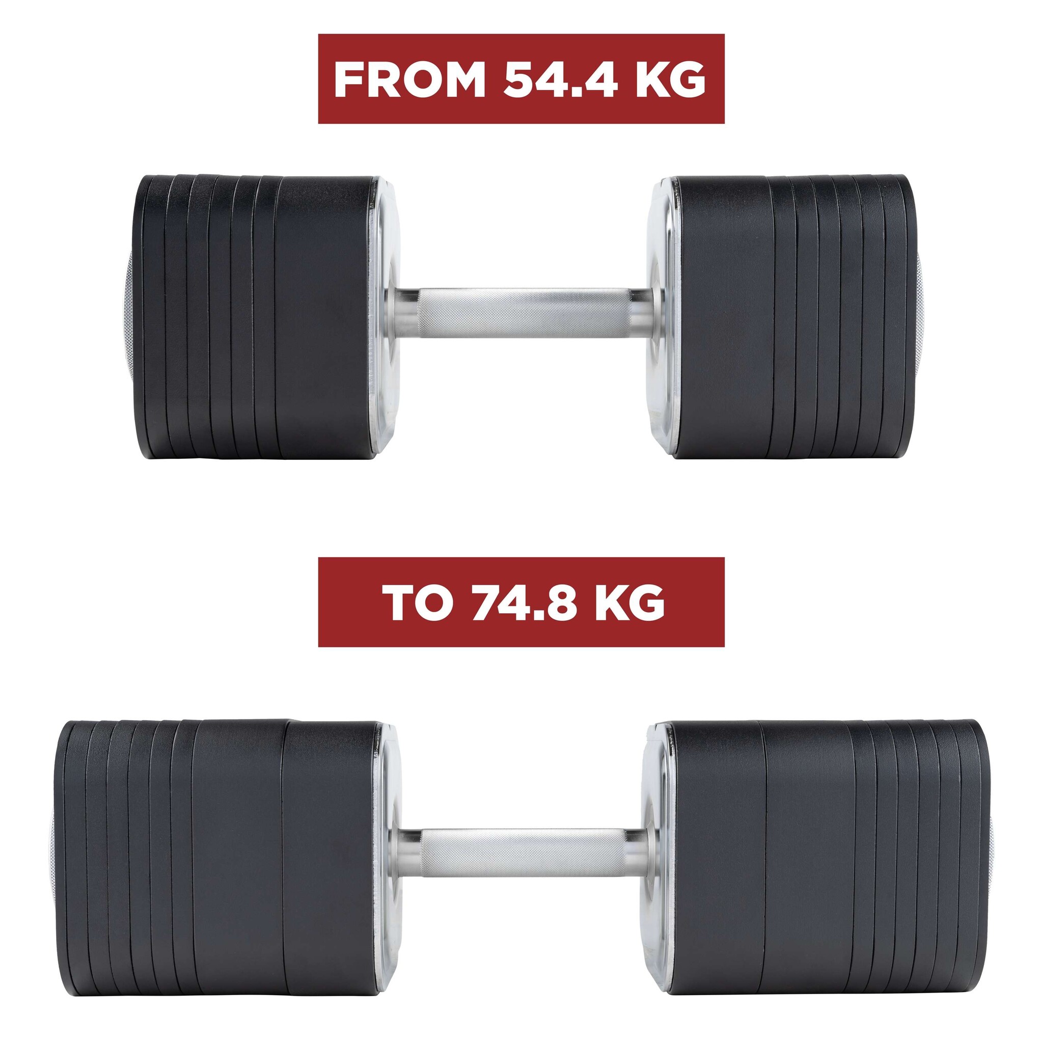 Ironmaster Quick-Lock Dumbbell Add-On Kit - 74,8 kg - Ironmaster