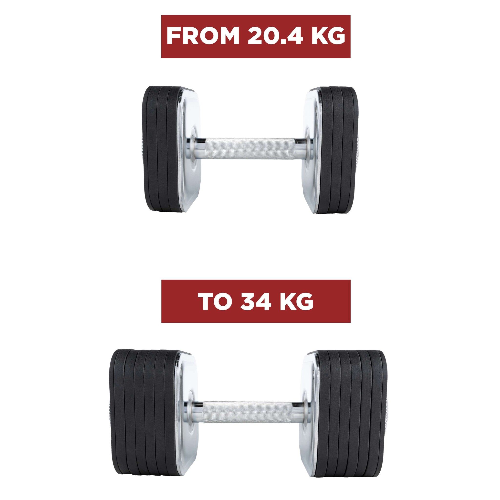 Ironmaster Quick-Lock Dumbbell Add-On Kit - 34KG - Ironmaster