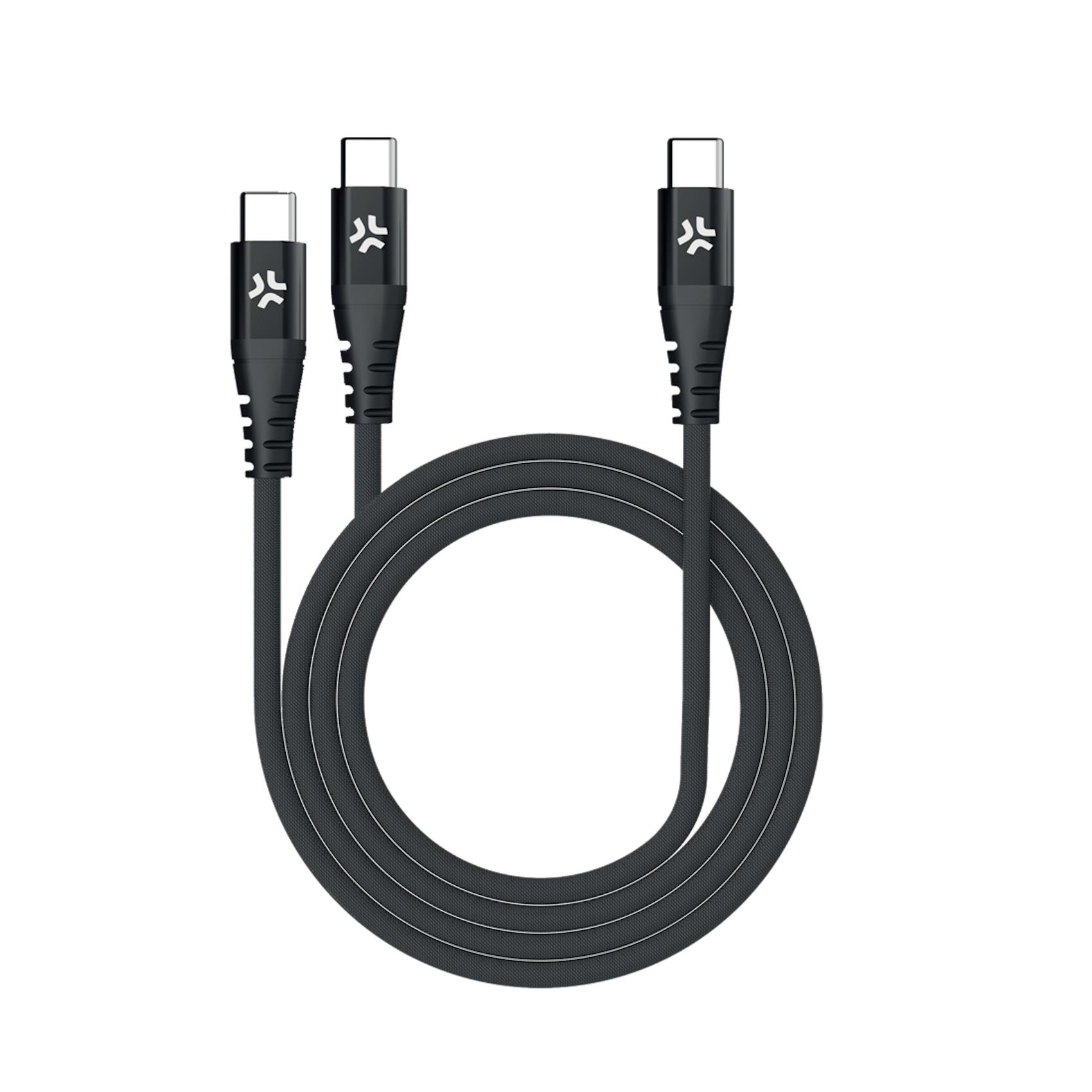 Celly USB-C TO 2 USB-C CABLE BK - Bluemayim B.V