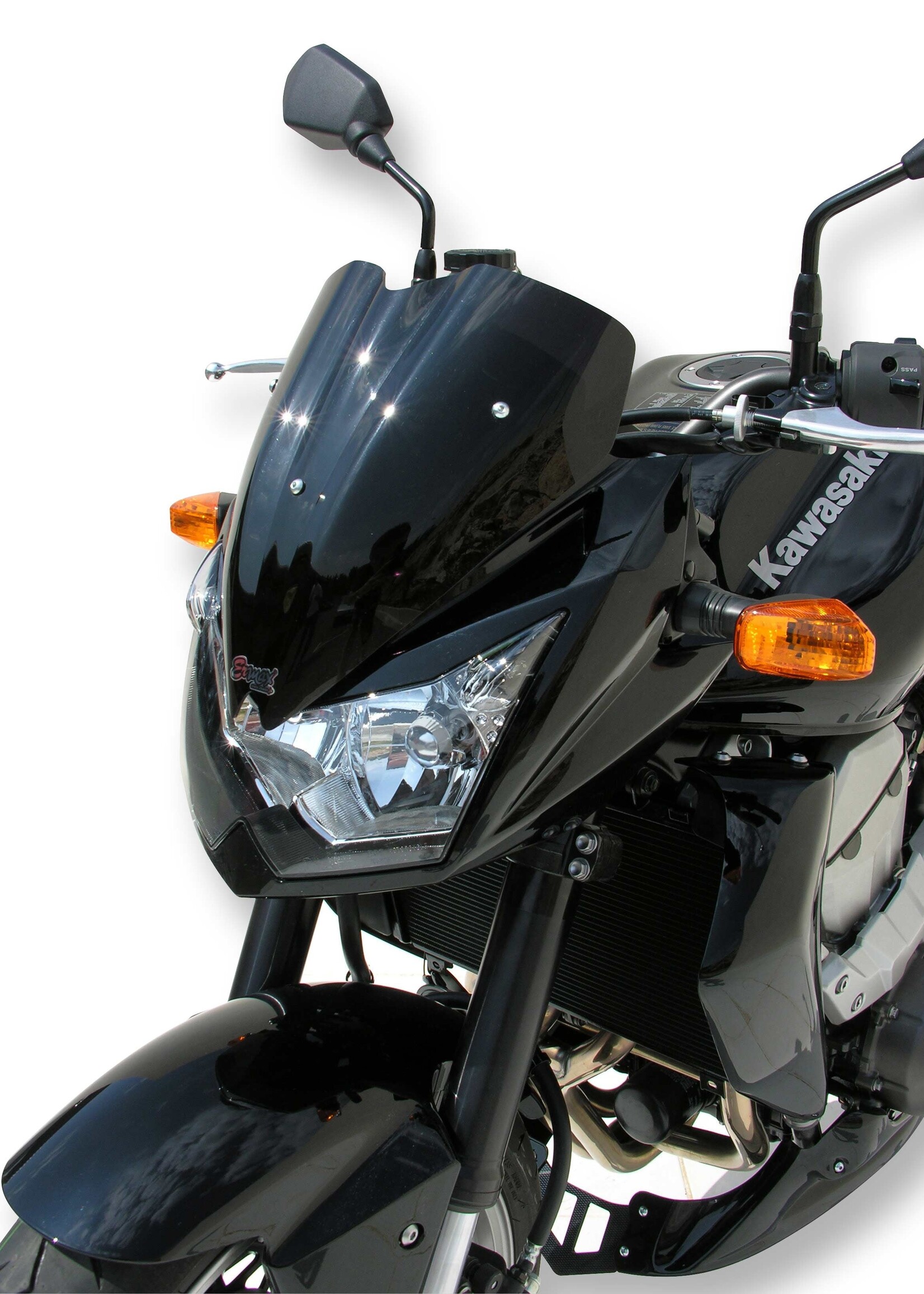 Ermax nose screen (33cm ) ermax for Z 750 2007-2012 dark black - Bluemayim B.V