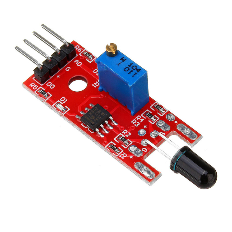 Flame sensor module infrared for Arduino | ESP32 | ESP8266 - OTRONIC