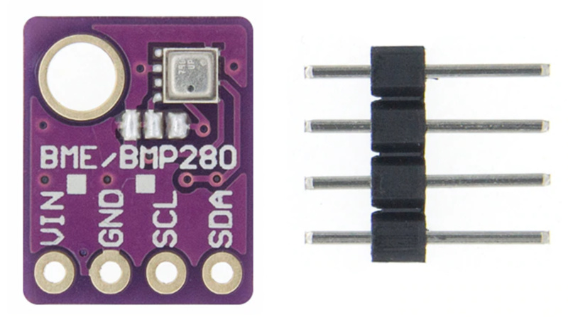 3-in-1 sensor Temperature Humidity and Air Pressure | 5V | I2C | Bosch BME280 | For Arudino ...