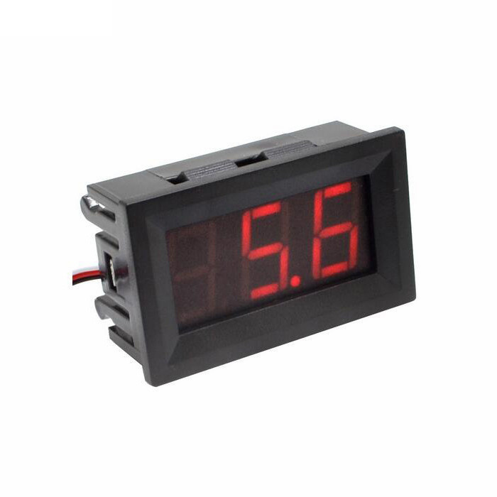 Dc Volt Meter Small 3-Digit Red LED Auto-Ranging Digital Panel ...