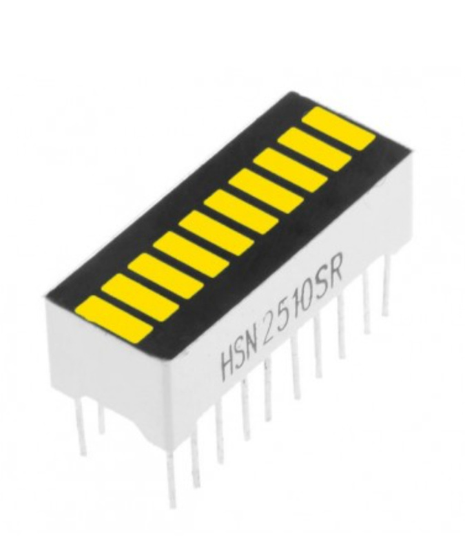 10 Segment Led Bar Yellow Otronic