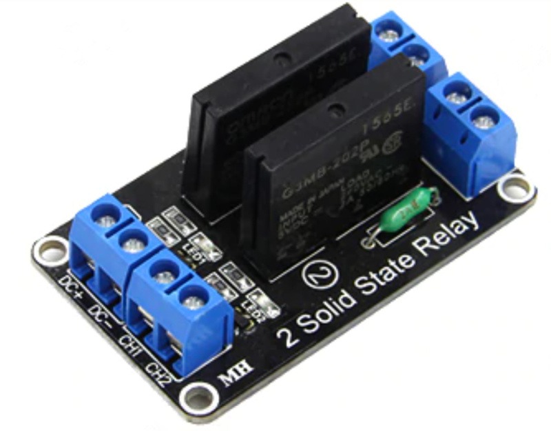 Solid State Relay Module 5V | 2-channel (OMRON G3MB-202P) - OTRONIC