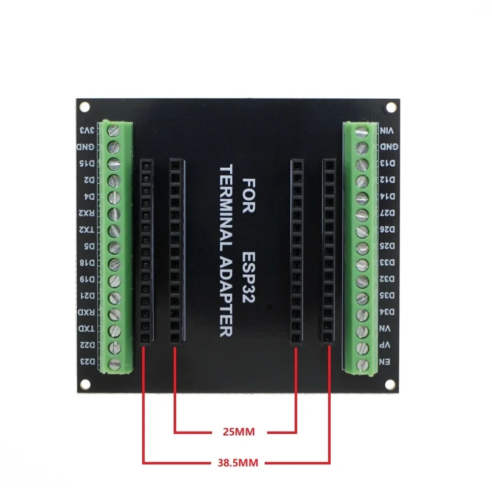 Breakout Board For Esp32 Devkit V1 With Screw Terminals Otronic