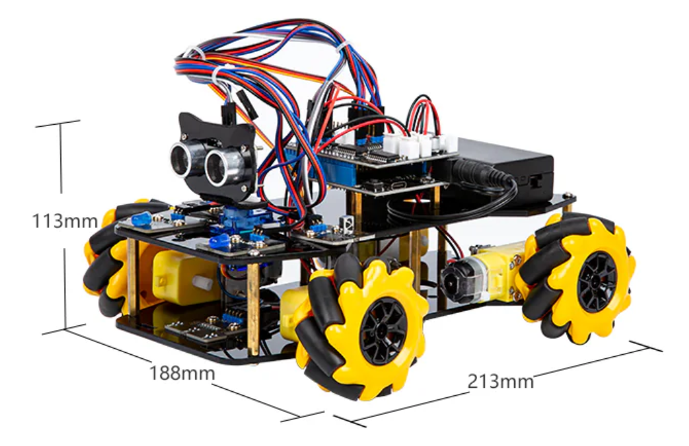 ESP32 Robot met 4x4 wiel mecanum aandrijving | Zelfbouw | STEM - OTRONIC