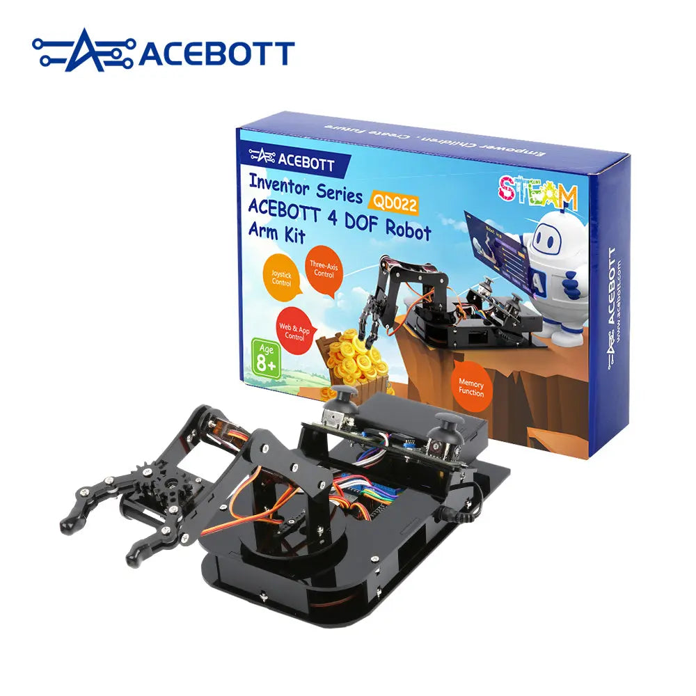 ACEBOTT ESP32 Robot Arm Controllable and Programmable | DIY | STEM - OTRONIC
