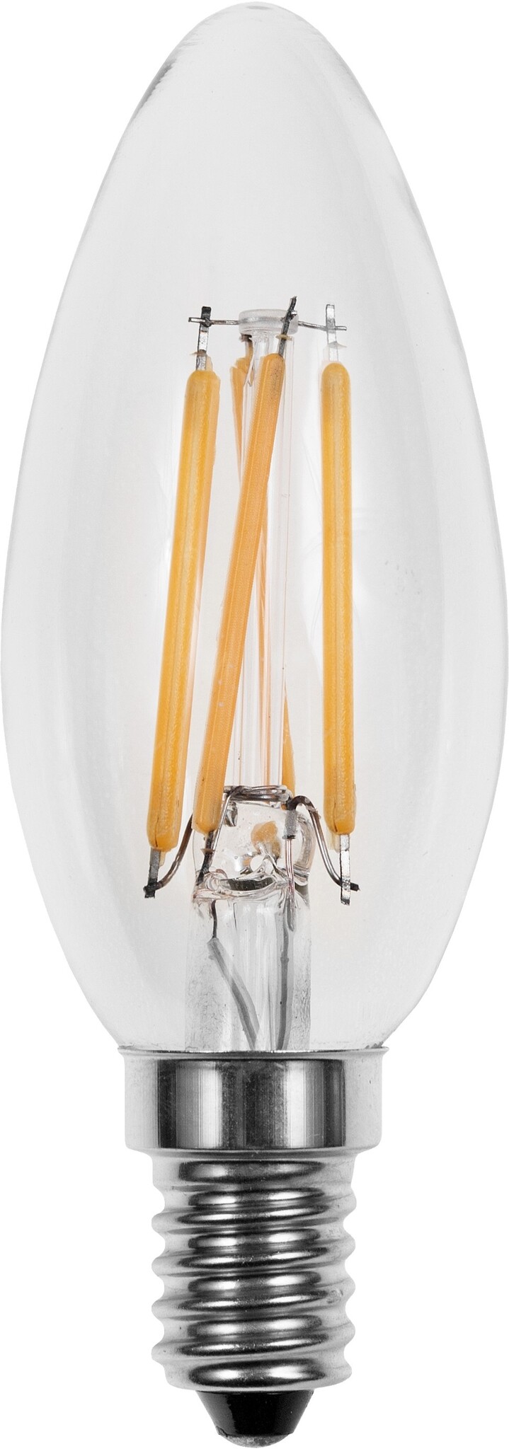 SPL LED Filament Candle Lamp E14 300L 4W 2500K Clear Dimmable - OTRONIC