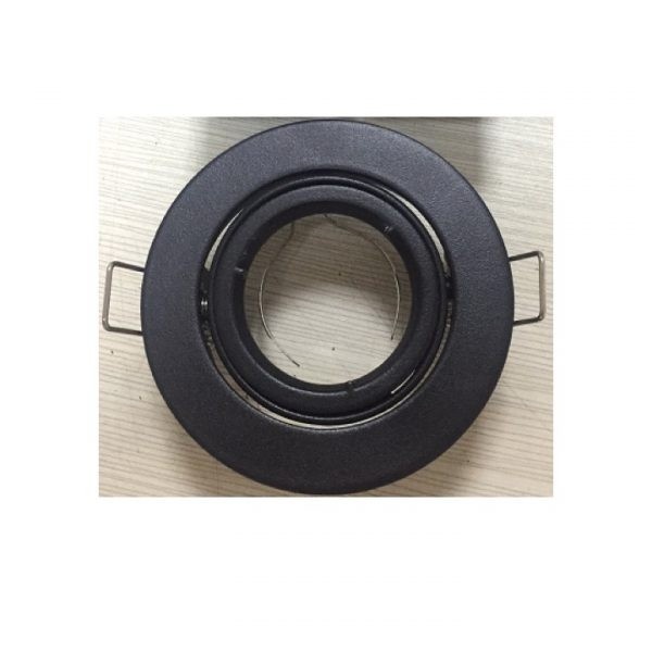 Hp Inbouw Spot Rond Verstelbaar 51mm Mat Zwart 93mm Gat 80mm - OTRONIC