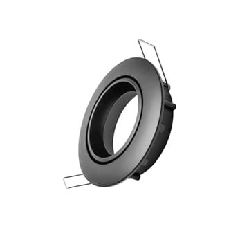 Spot encastré rond noir à rotation GU10 50mm - OTRONIC