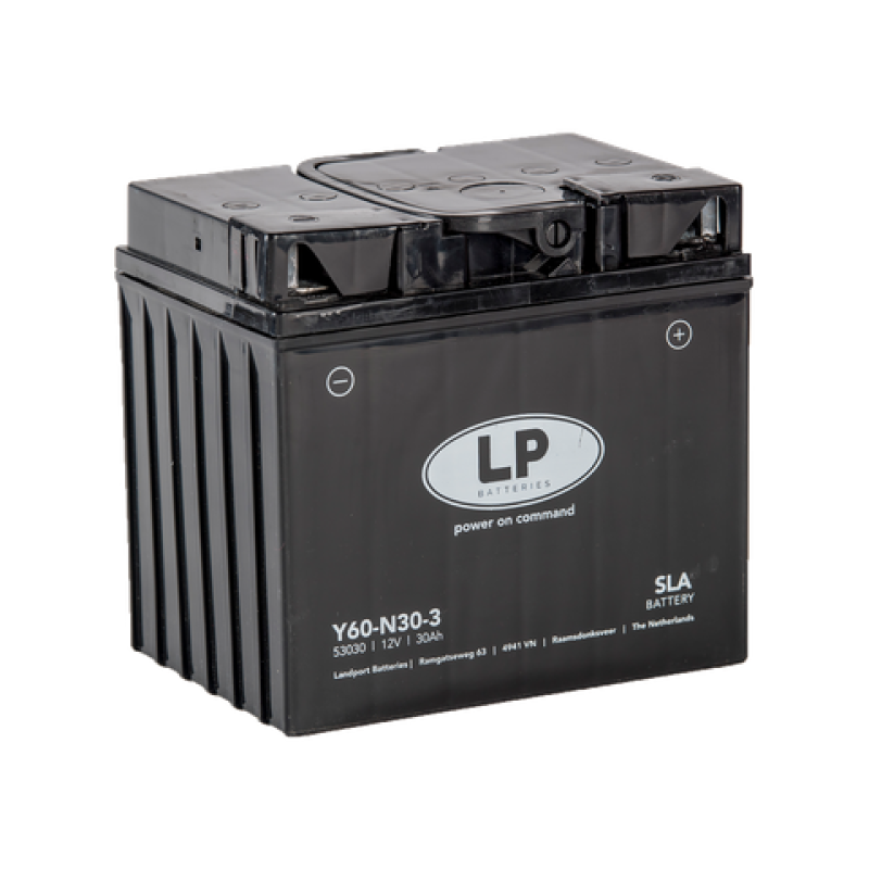 SLA L60-N30-3 AGM motor accu 12 volt 30 ah (53030 - Y60-N30-3 ...