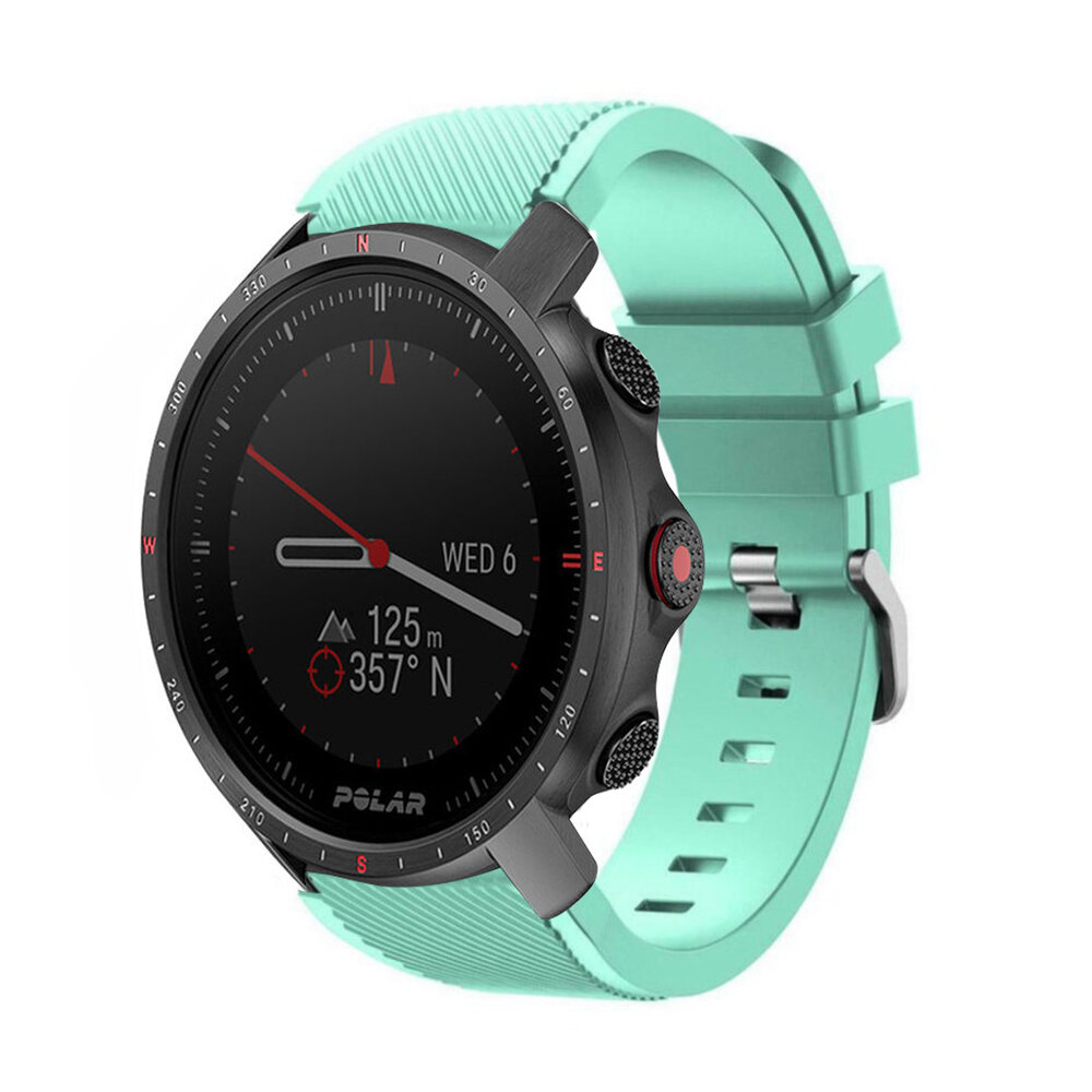 Polar Grit X Pro Silicone Strap with Buckle (Aqua)