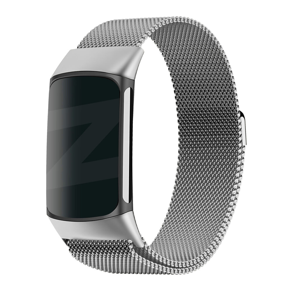 Fitbit Charge 5 Milanese Loop Strap (Silver)