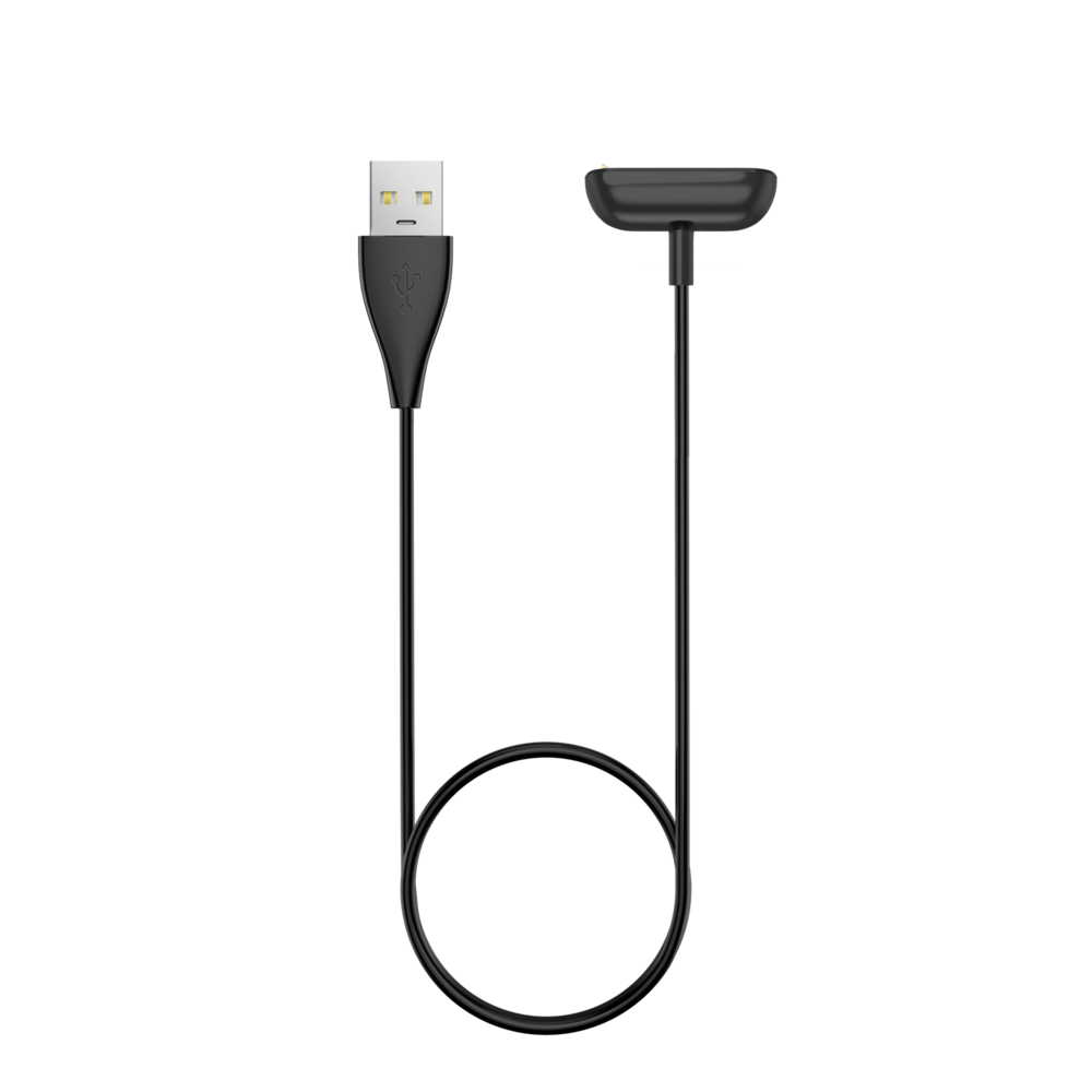 Fitbit Charge 5 / Charge 6 / Luxe USB-A Charger (Black) - 50cm