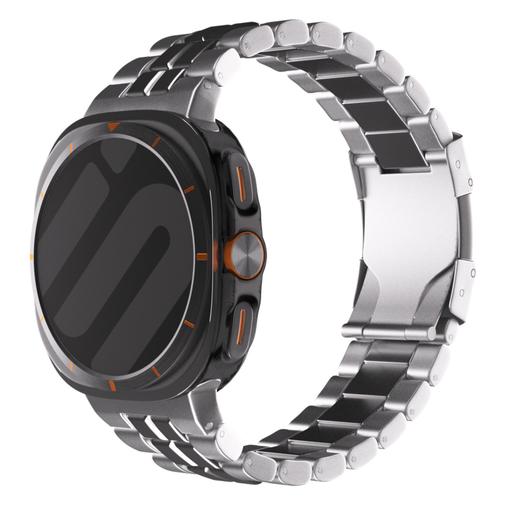 Samsung Galaxy Watch Ultra 'Square' Titanium Strap (Silver)