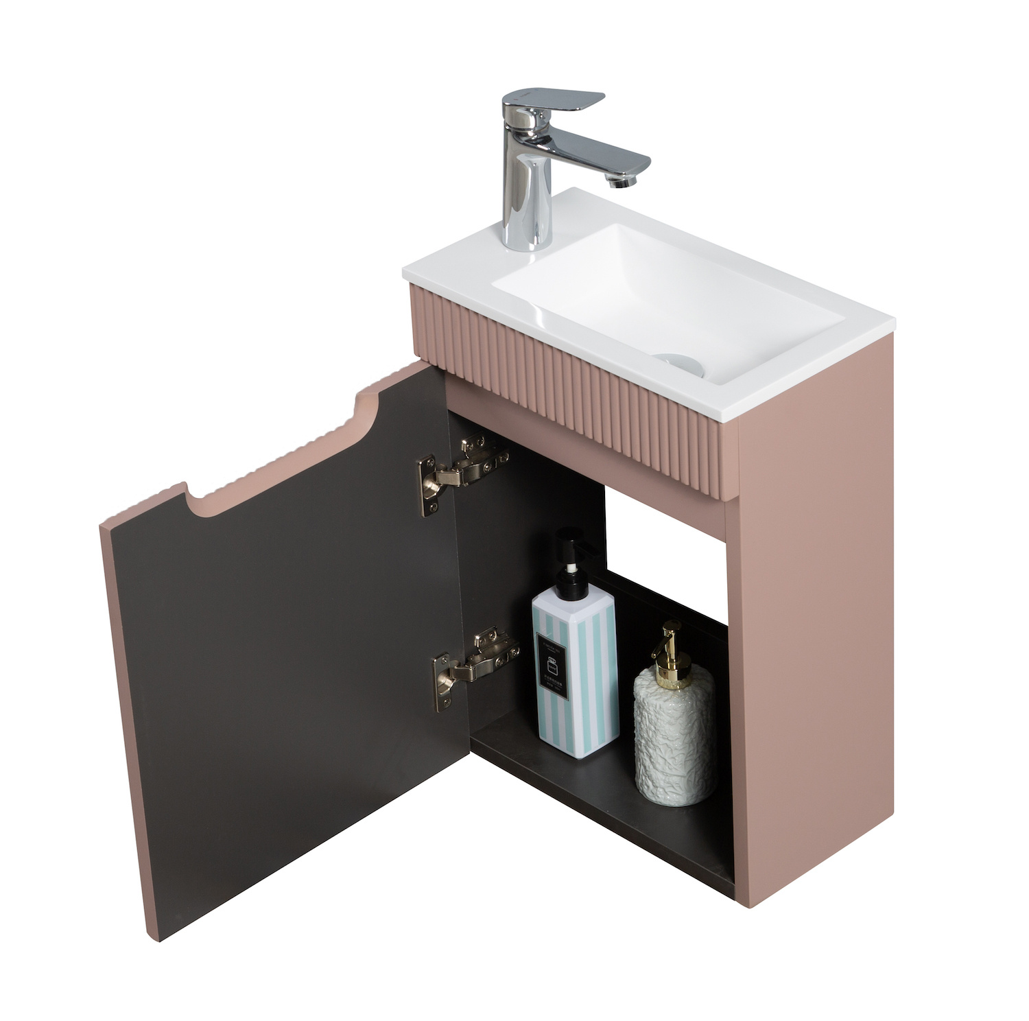 Toiletmeubel Thermis 40cm - mat roze - Badplaats