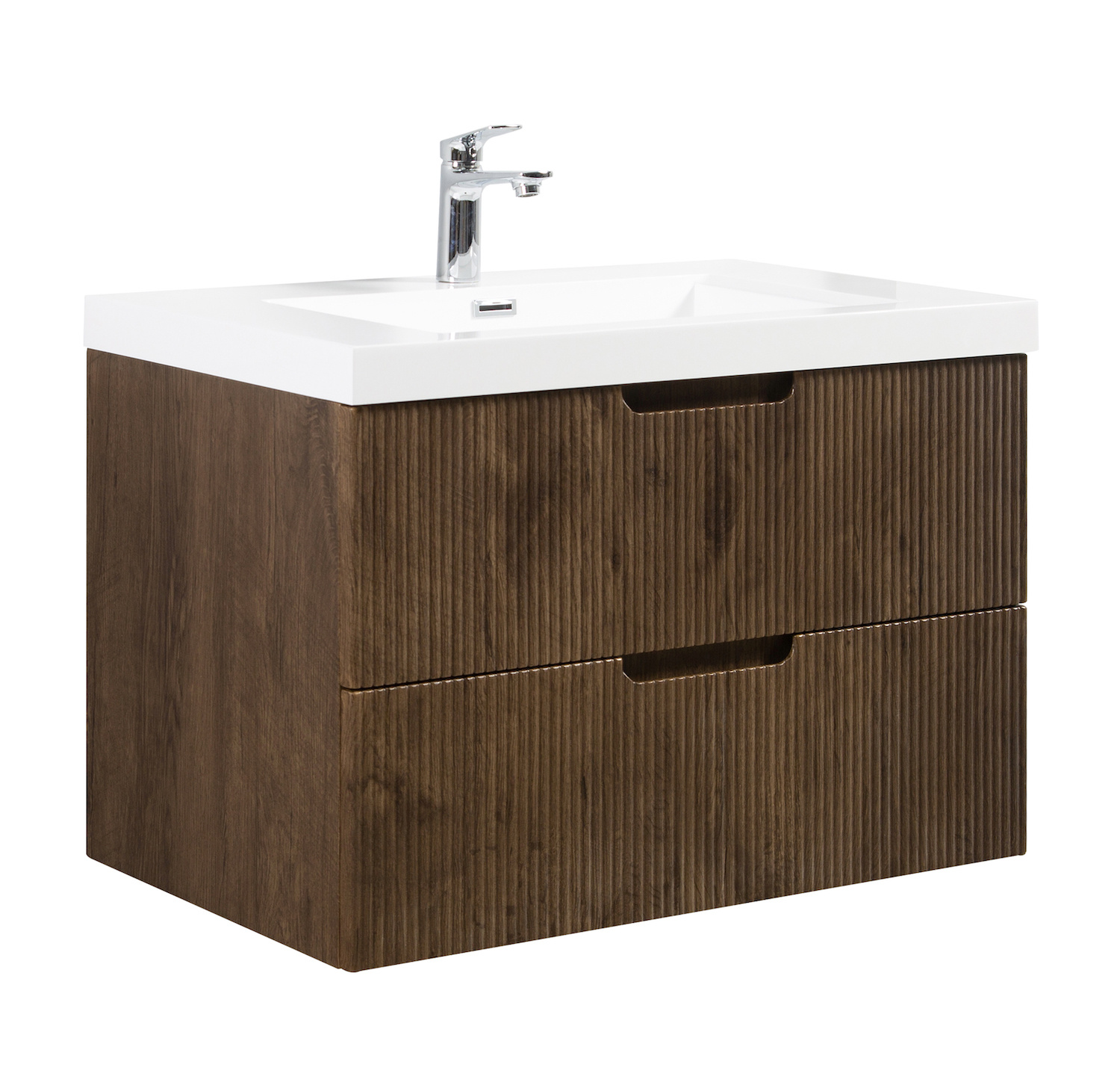 Badkamermeubel Thermis 80cm - walnoot bruin - Badplaats