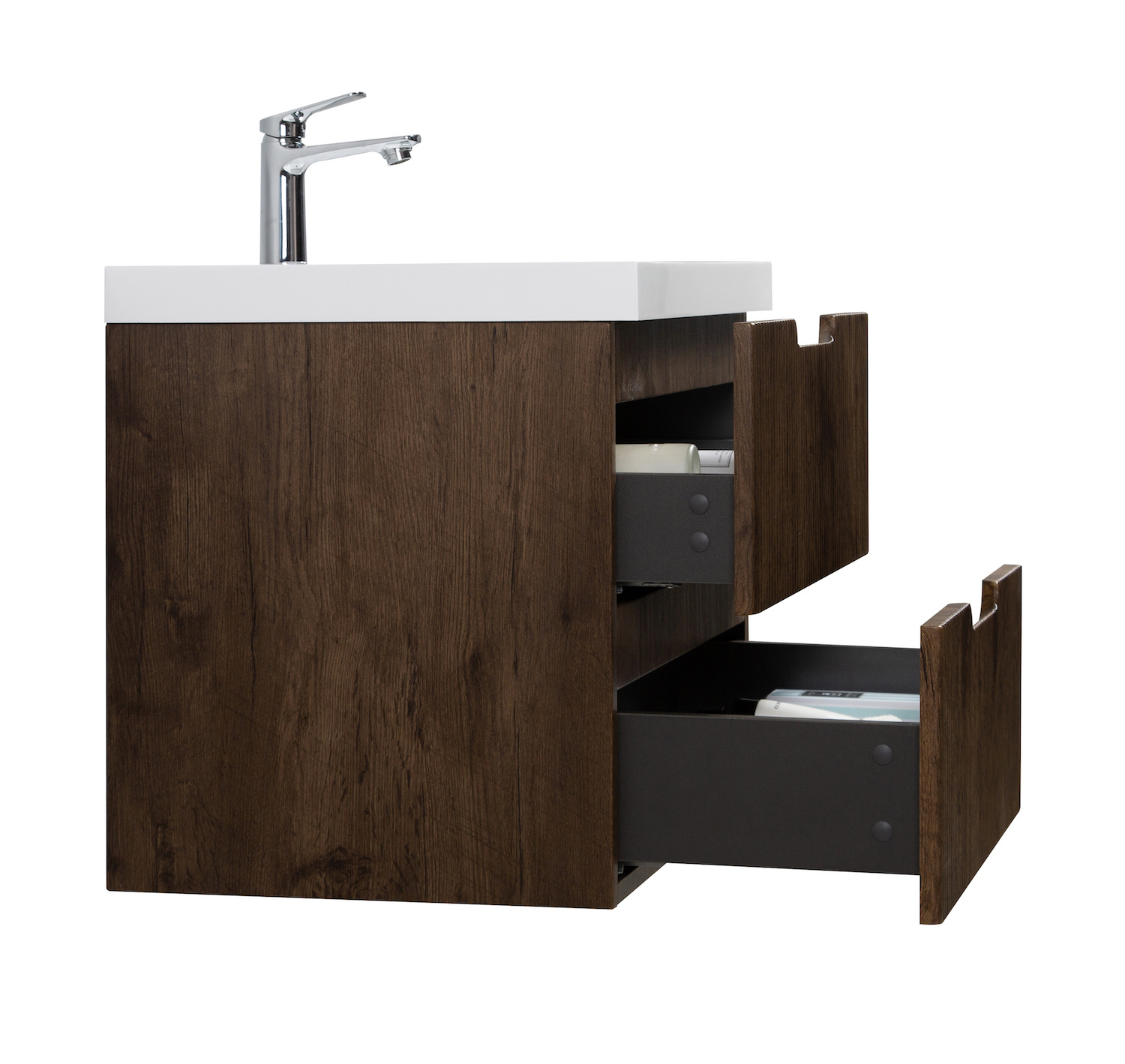 Badkamermeubel Thermis 100cm - walnoot bruin - Badplaats