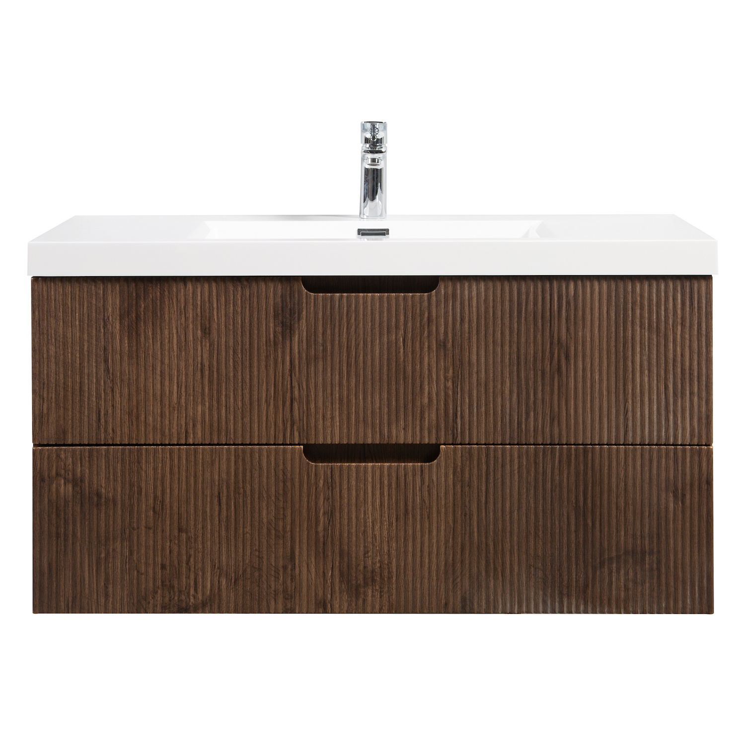 Badkamermeubel Thermis 100cm - walnoot bruin - Badplaats