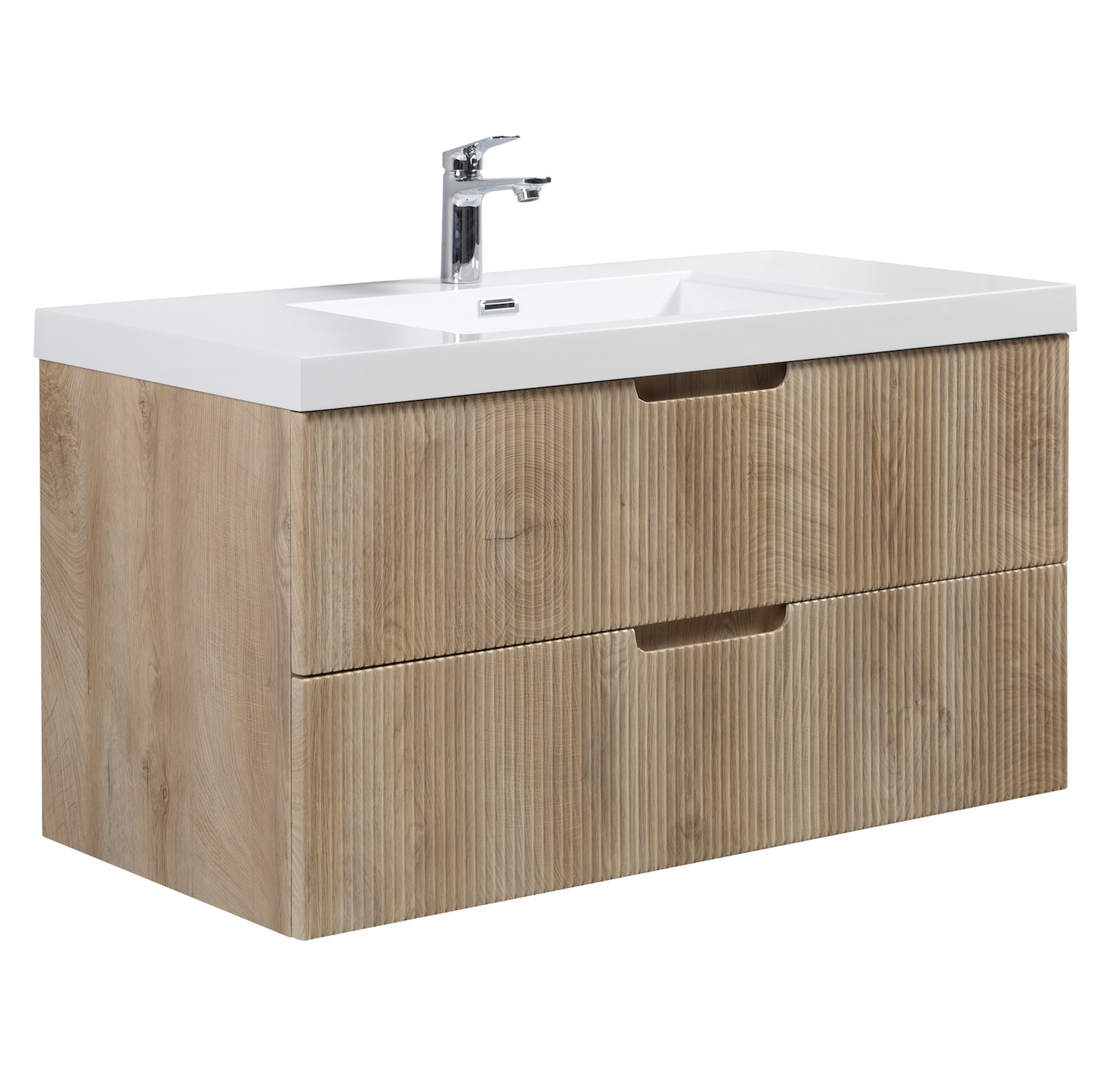 Badkamermeubel Thermis 100cm - licht eiken - Badplaats