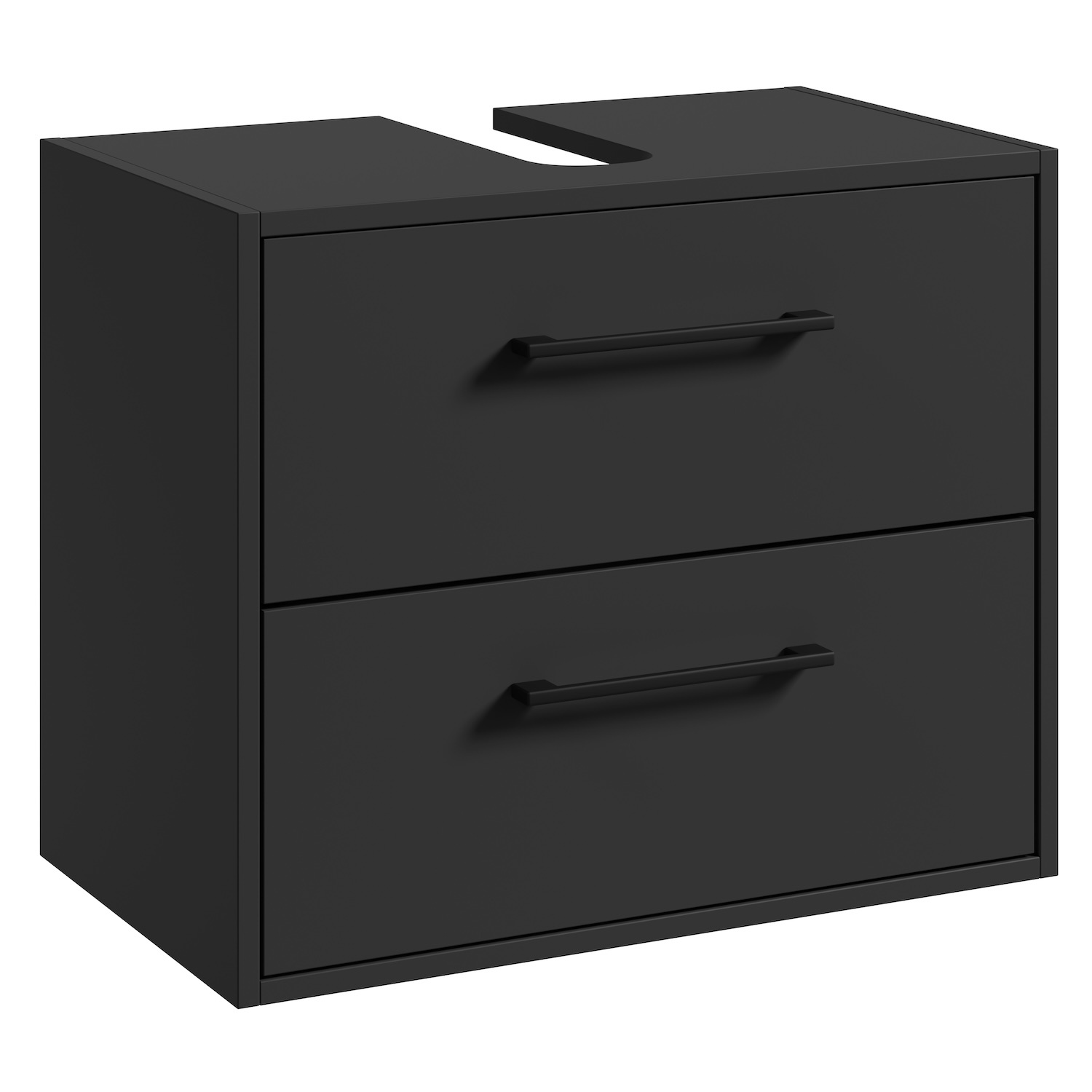 Wastafelkast Florence 60 x 35 x 50 cm - mat zwart - Badplaats