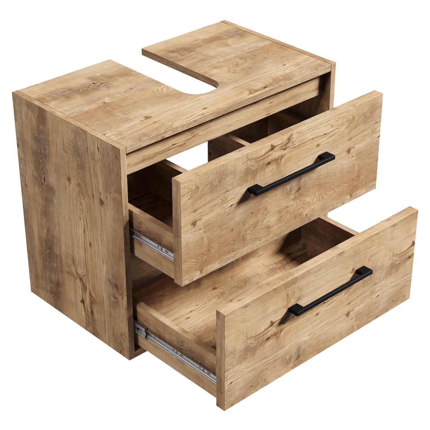 Wastafelkast Florence 60 x 35 x 50 cm - kastanje eiken - Badplaats