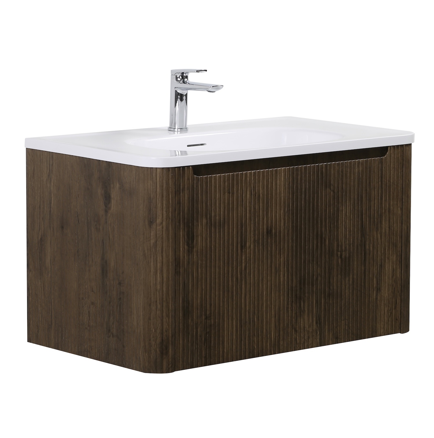 Badkamermeubel Tundra 80cm - walnoot bruin - Badplaats